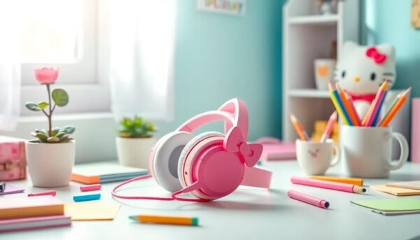 Cute & FUN Hello Kitty HEADSET - Perfect for FANS!